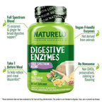 NATURELO digestive enzymes for bloating relief