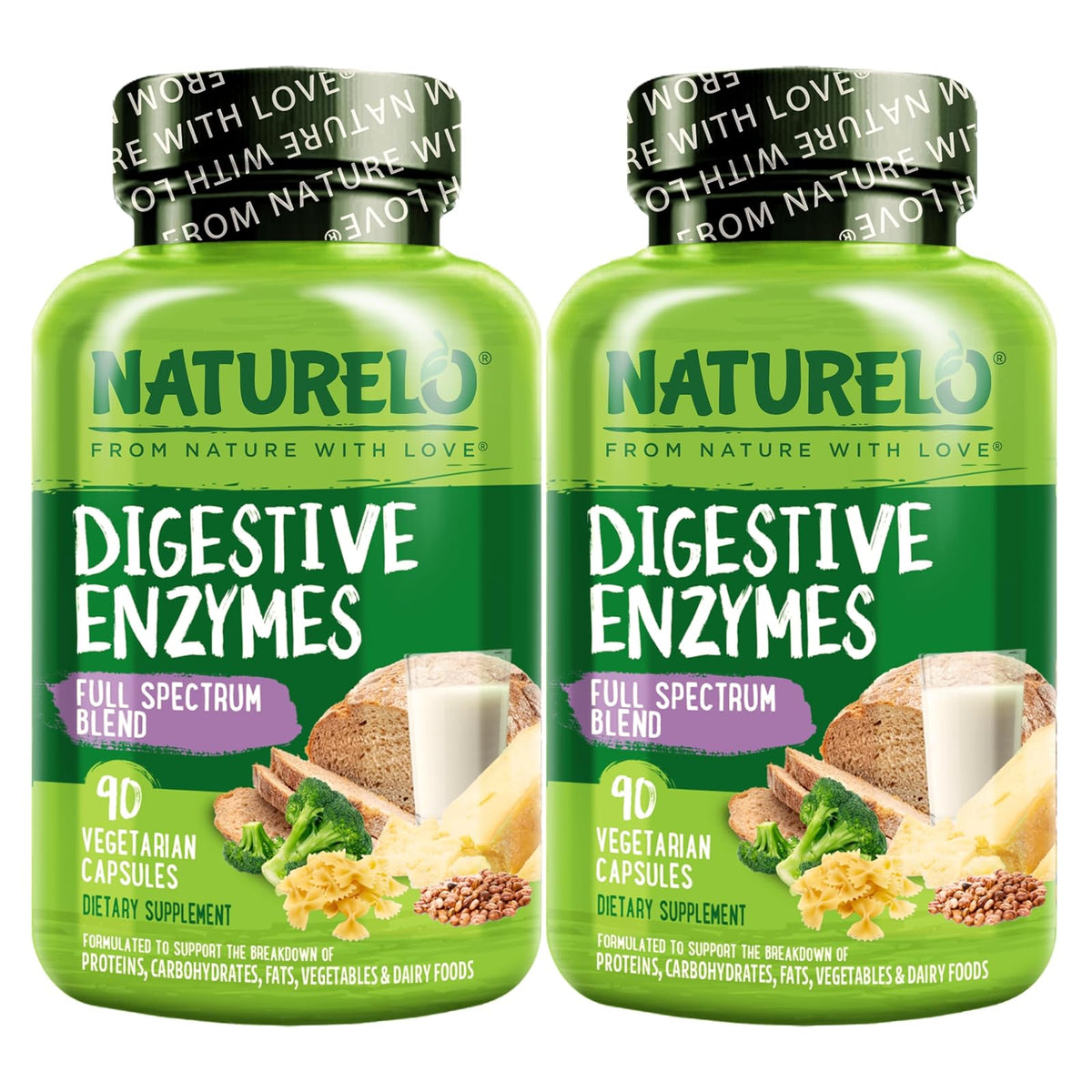 NATURELO digestive enzymes for gut health