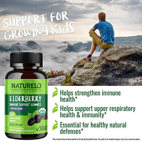 NATURELO elderberry gummies for family health