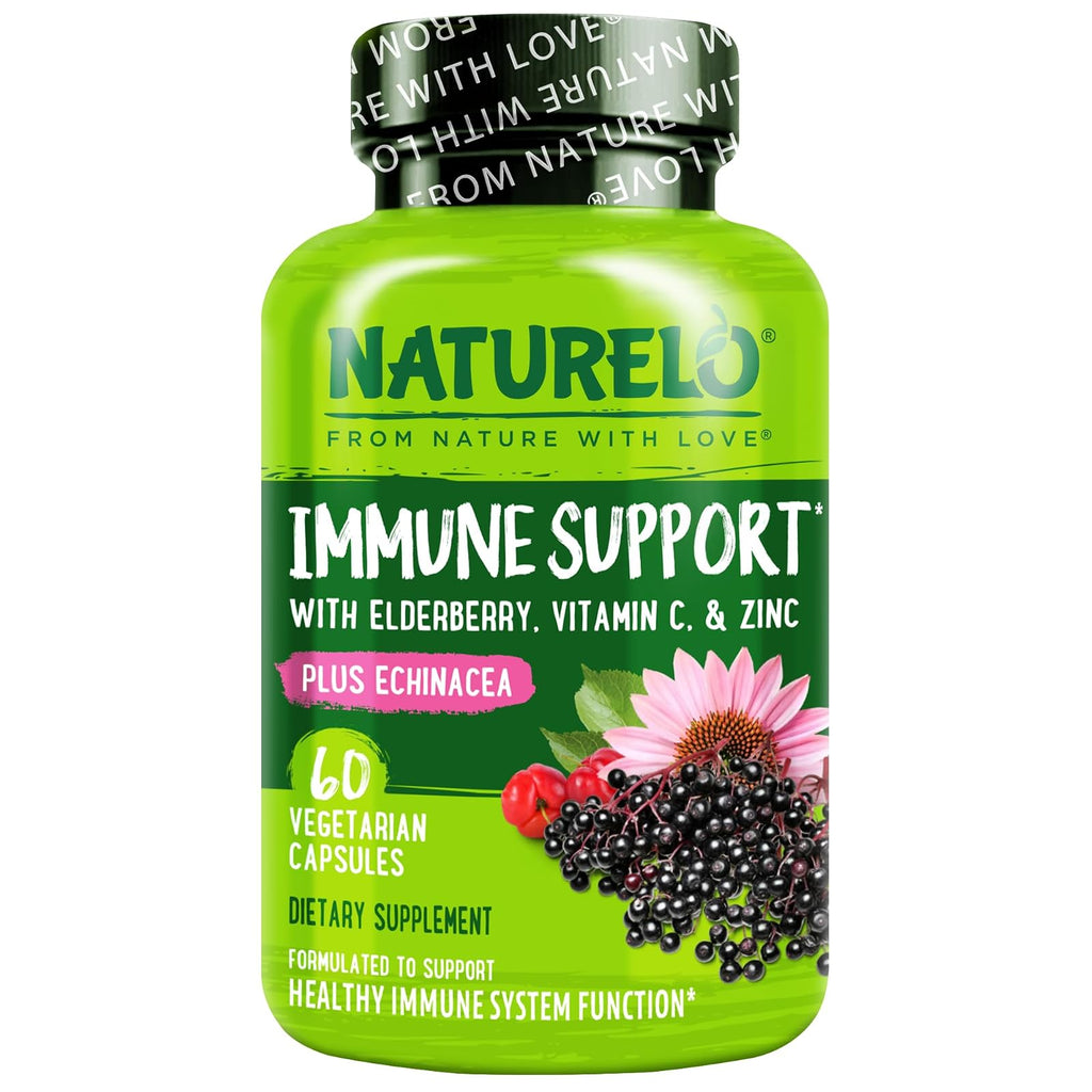 NATURELO Elderberry Vitamin C capsules