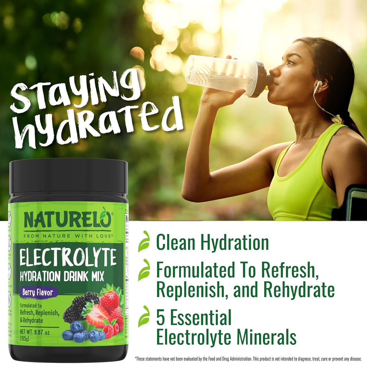 NATURELO electrolytes for daily hydration