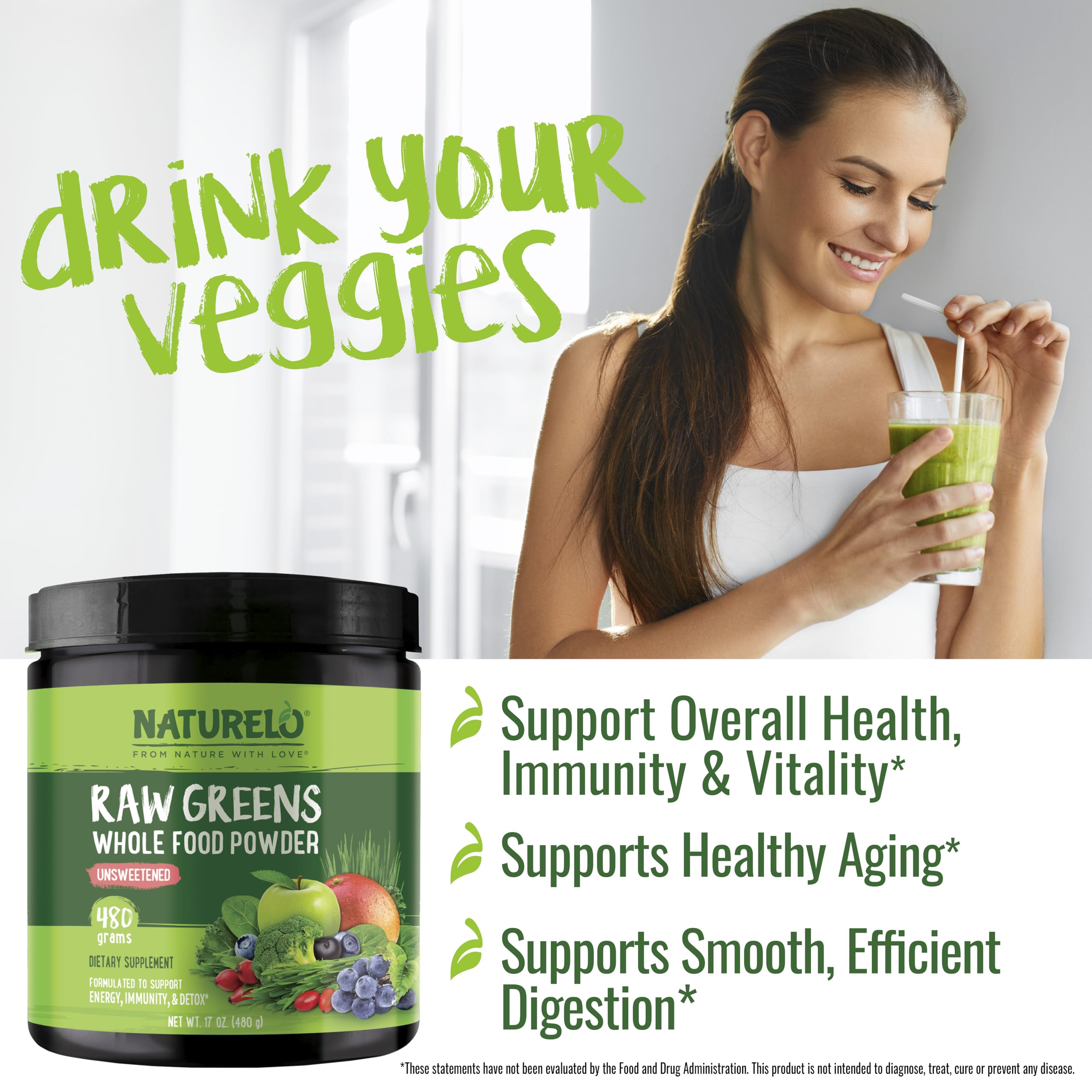 NATURELO greens for vibrant health