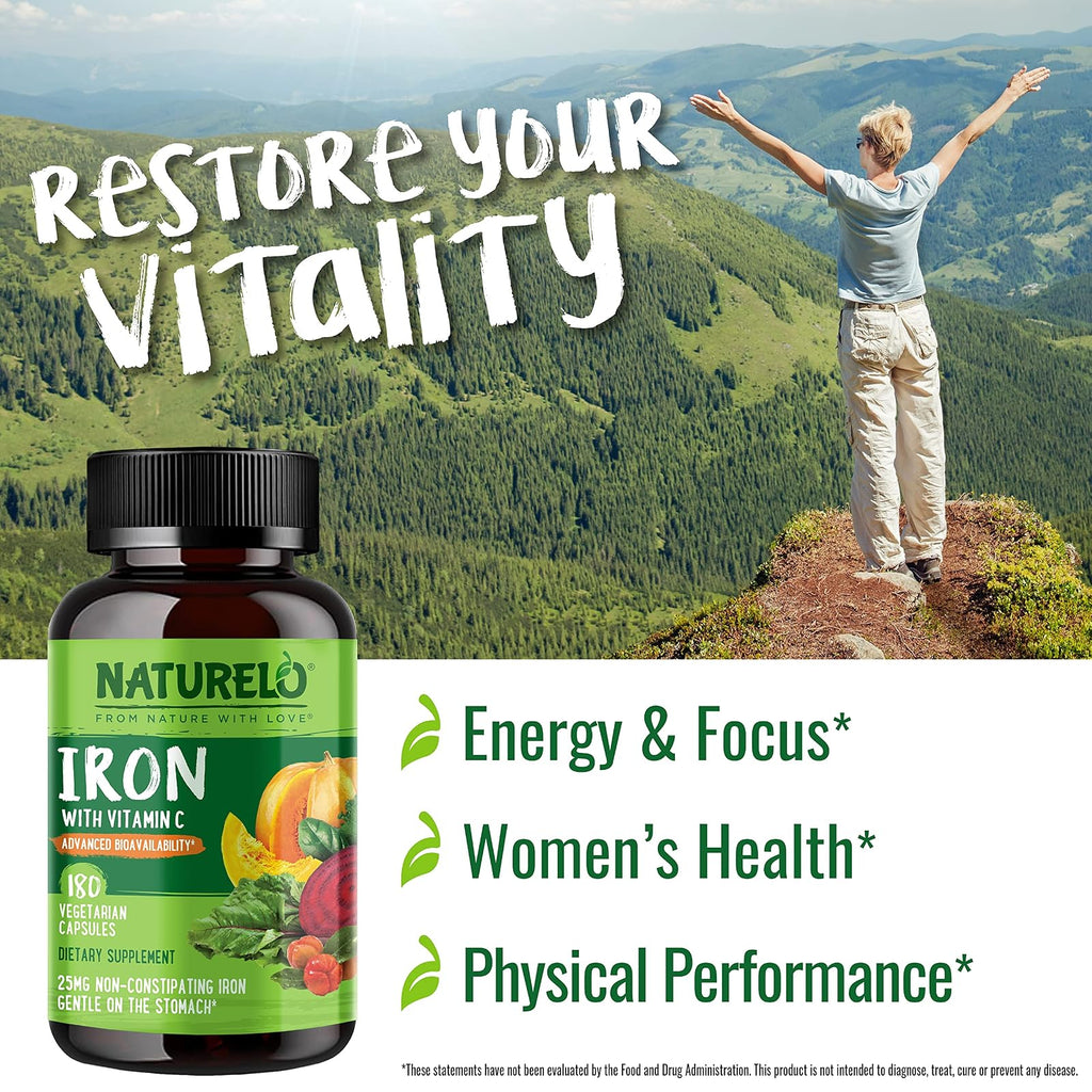 NATURELO iron capsules for better health
