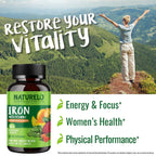 NATURELO iron capsules for better health