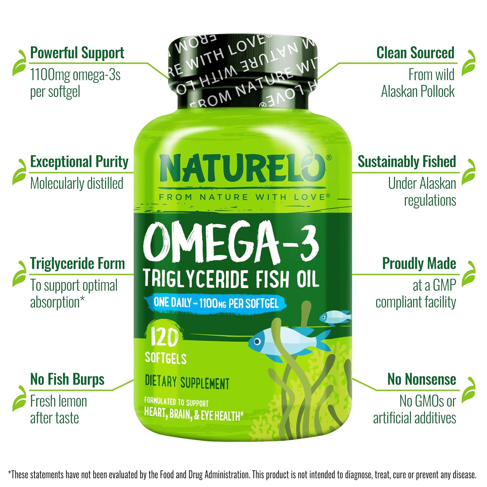 NATURELO kids omega 3 for brain support