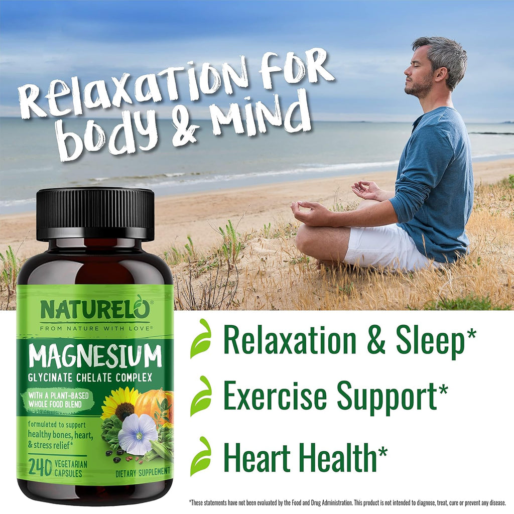 NATURELO magnesium glycinate 240 count