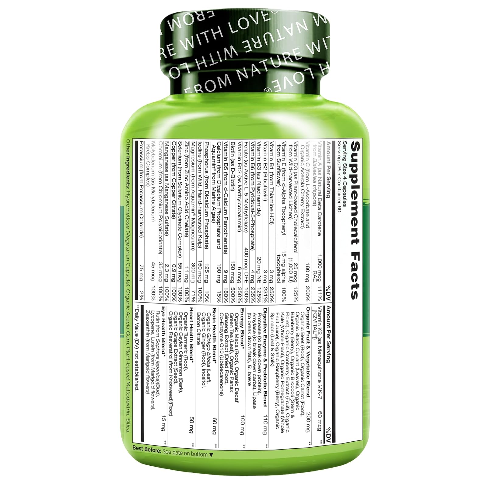 NATURELO multivitamin for active lifestyles