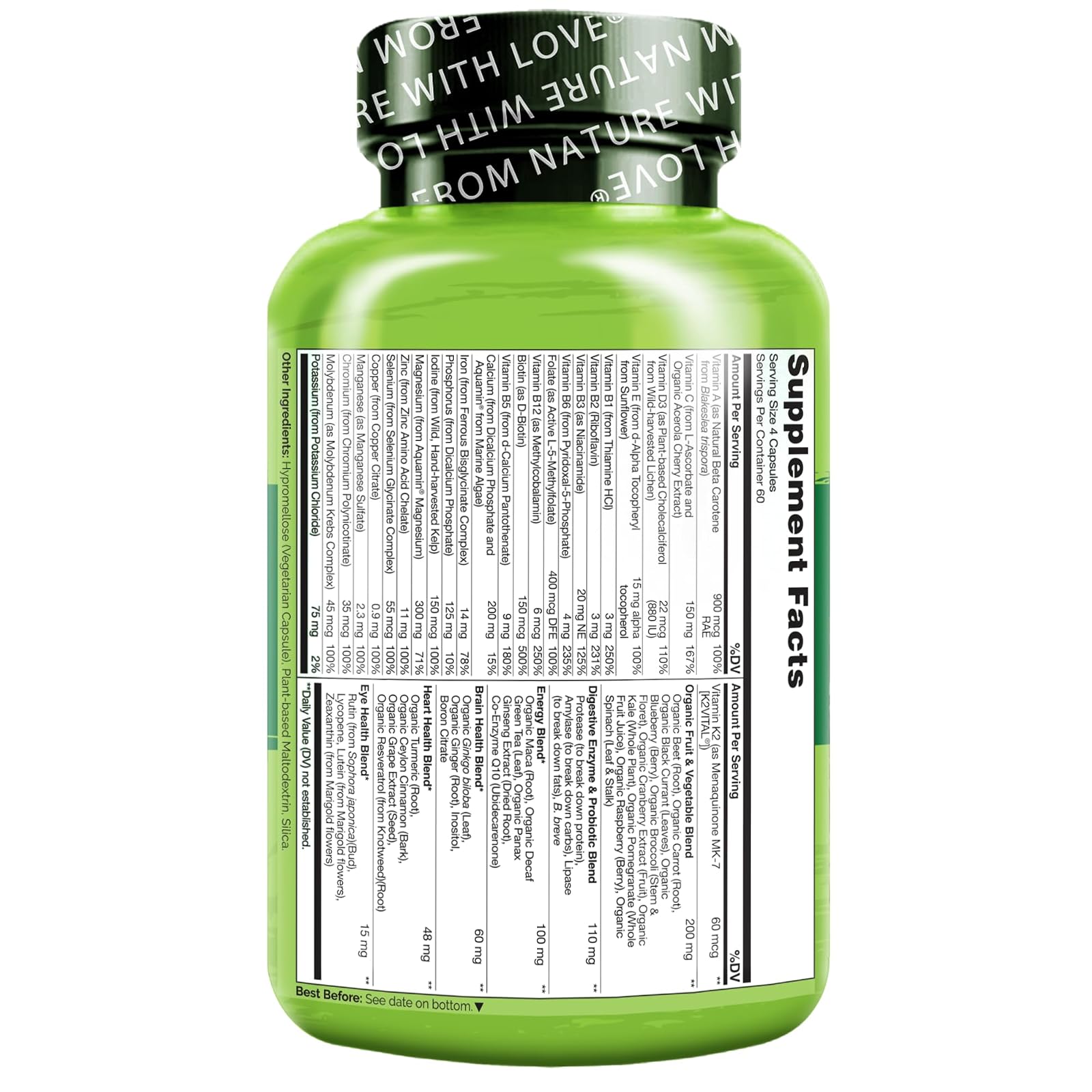 NATURELO multivitamin for energy support