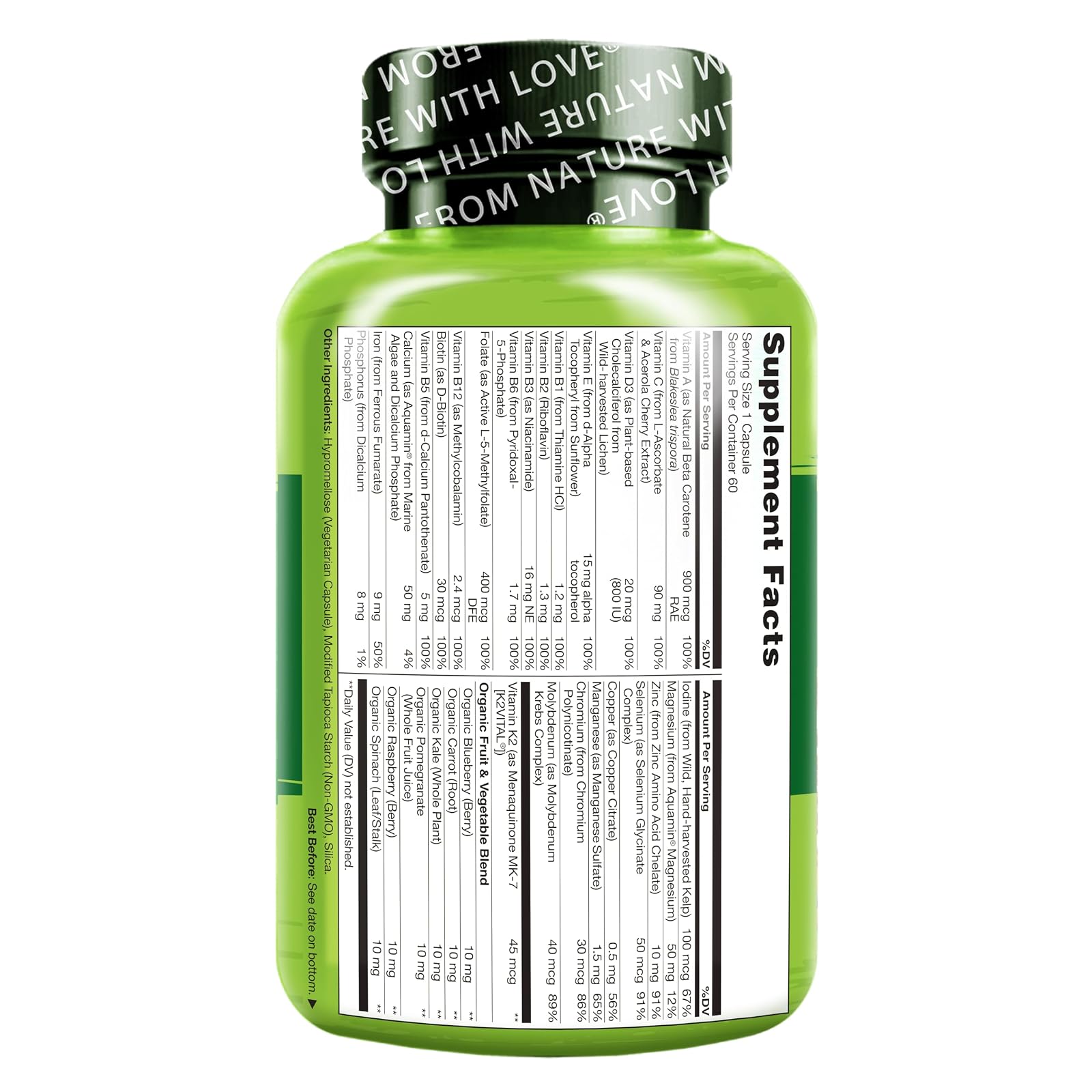 NATURELO multivitamin for immune support