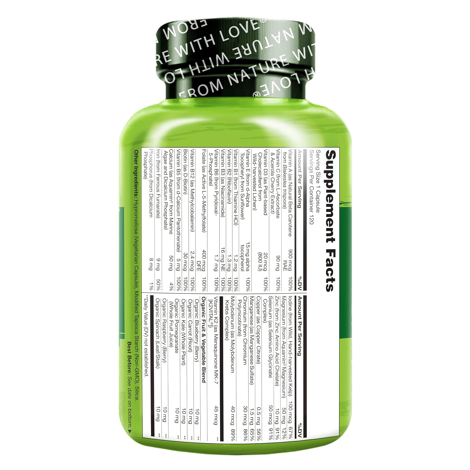 NATURELO multivitamin for skin health