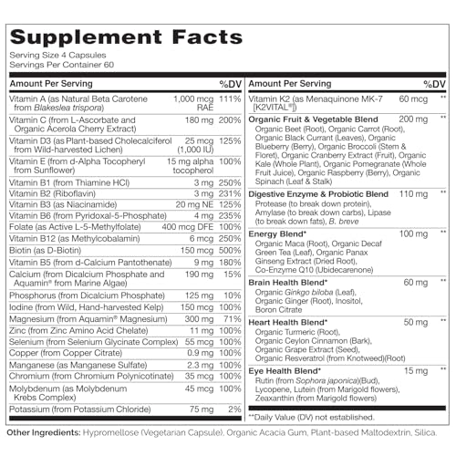 NATURELO multivitamins for optimal health