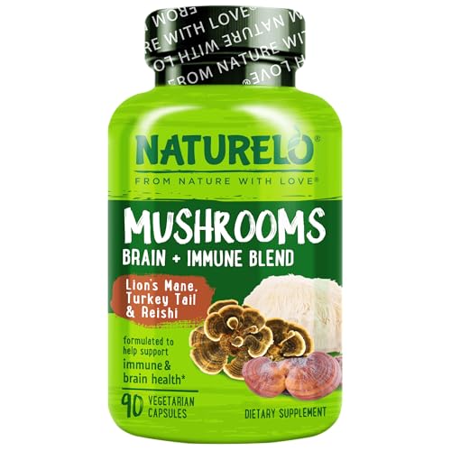 NATURELO mushroom supplement for wellness