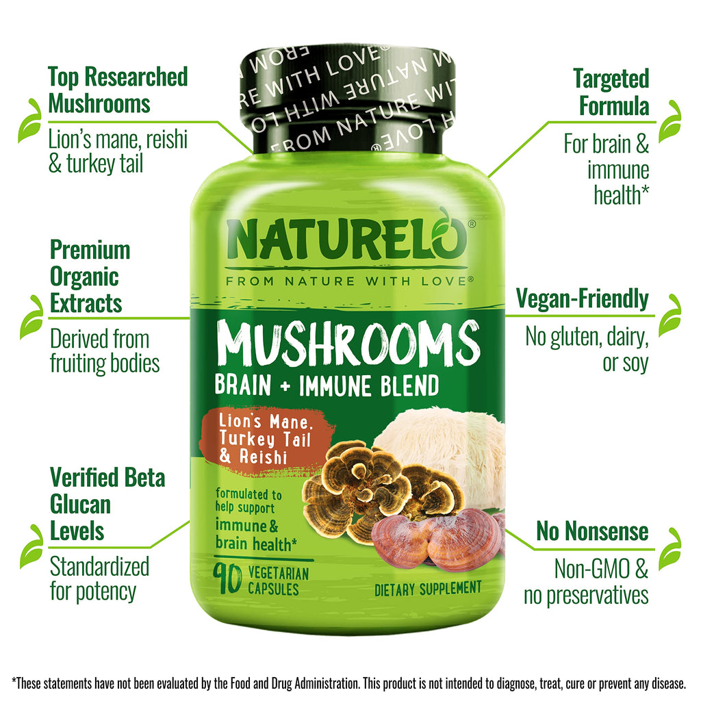 NATURELO mushrooms for daily nutrition