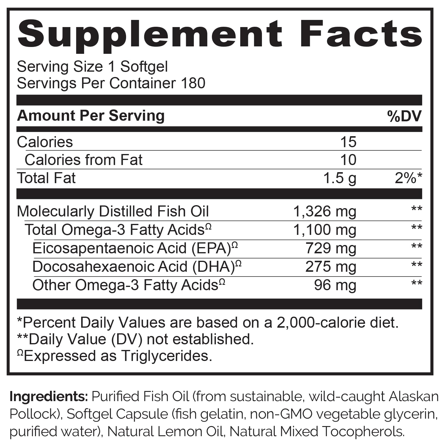 NATURELO omega 3 for brain support