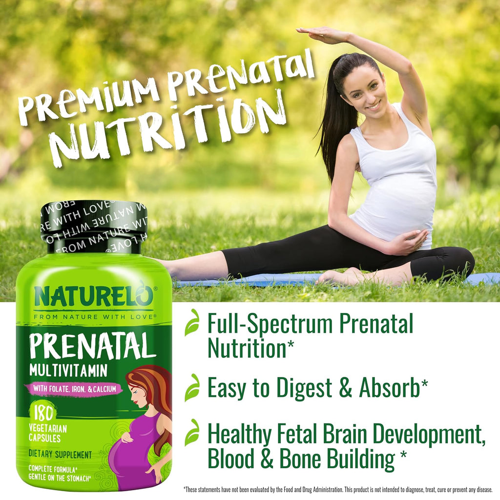 NATURELO prenatal vitamins with folate