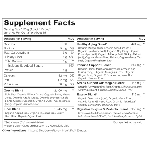 NATURELO spirulina with wheat grass