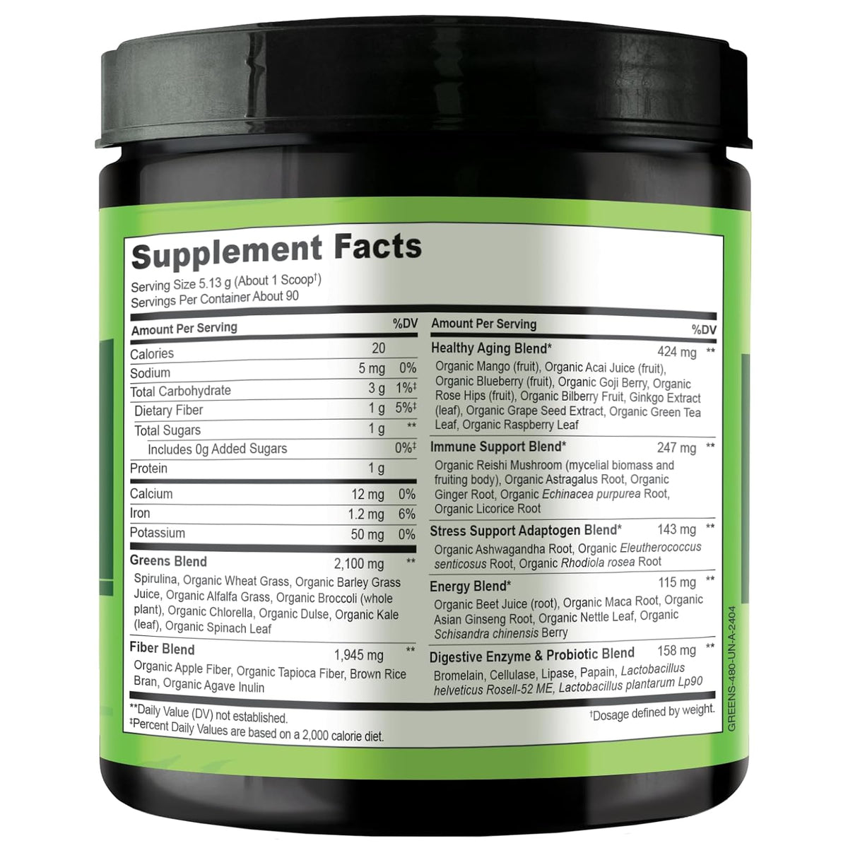 NATURELO superfood powder for wellness