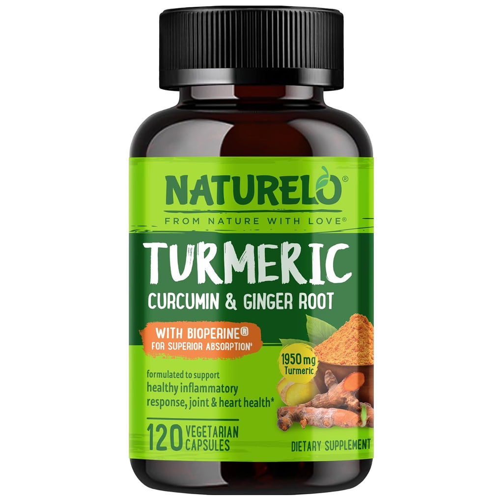 NATURELO turmeric curcumin vegan capsules