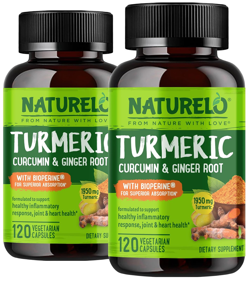 NATURELO turmeric curcumin vegan capsules