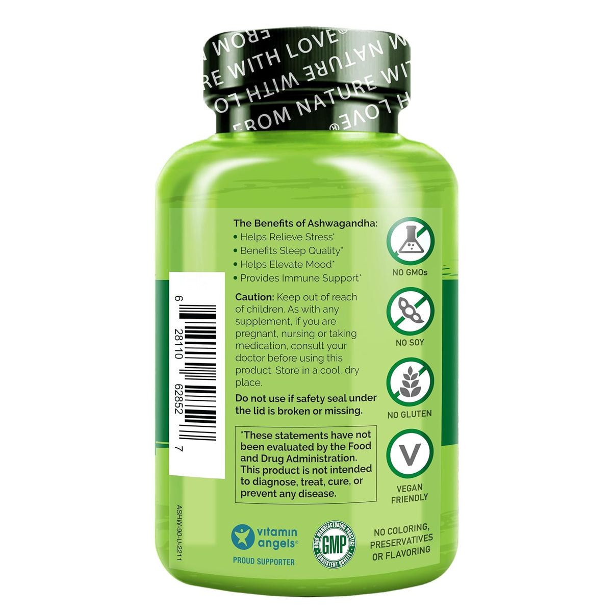 NATURELO vegan ashwagandha for vitality