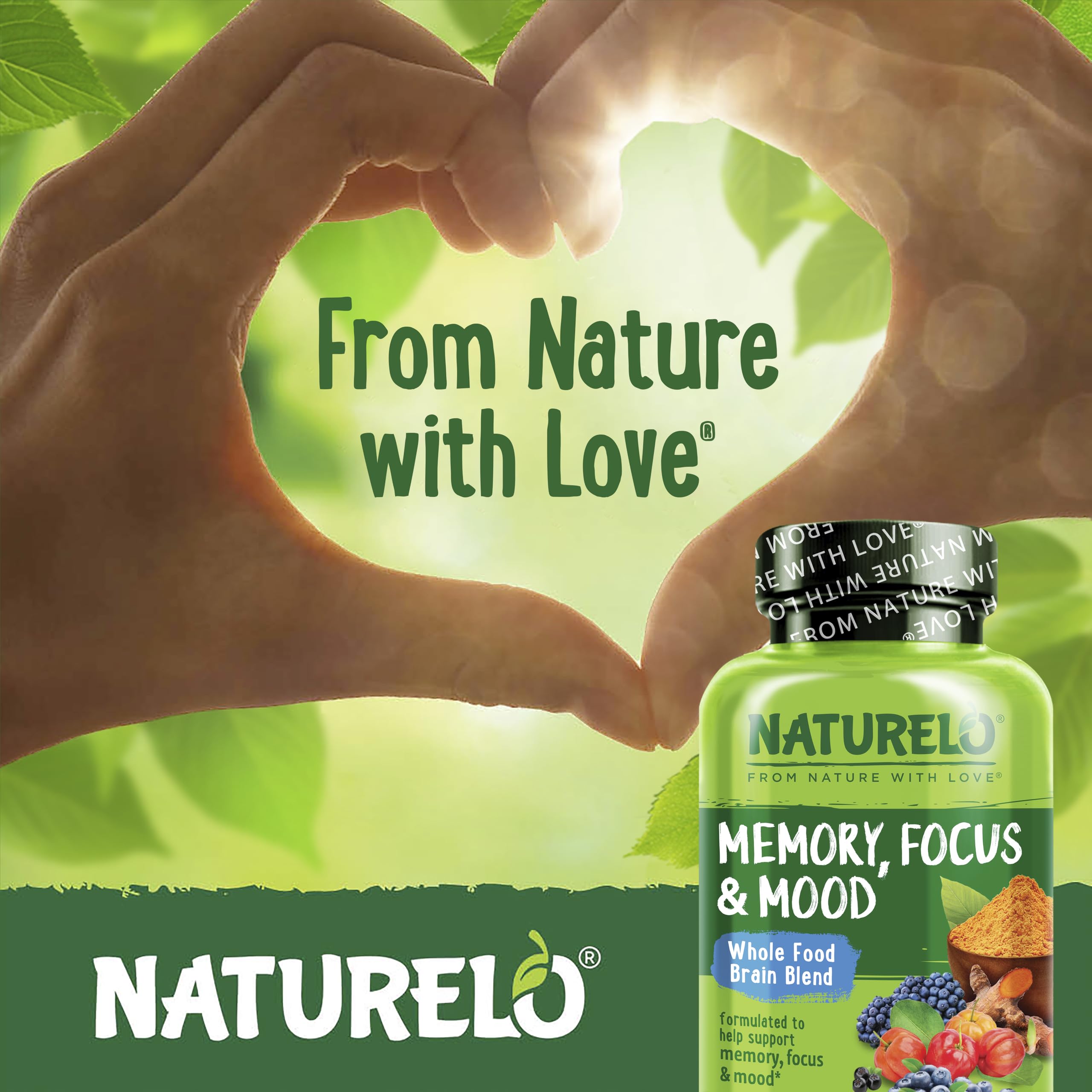 NATURELO vegetarian capsules for brain health