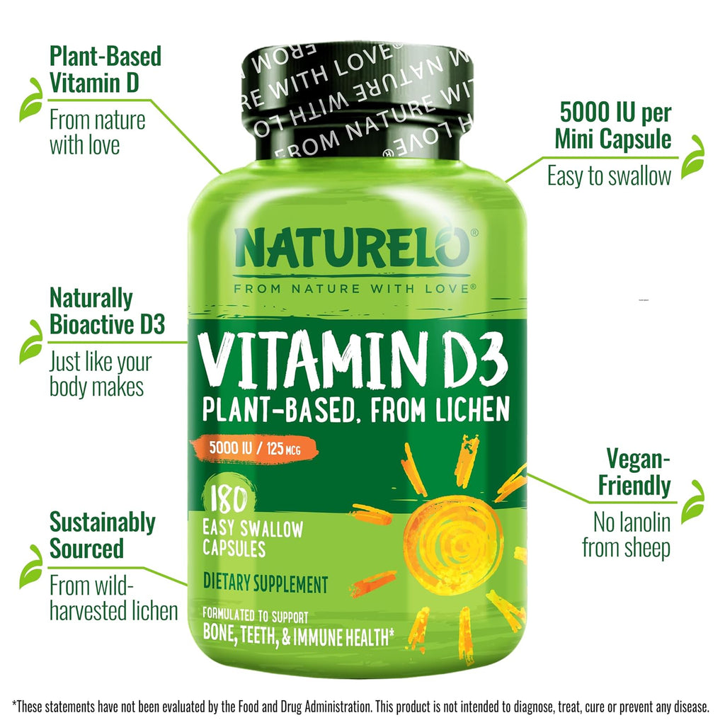 NATURELO vitamin D3 5000 IU