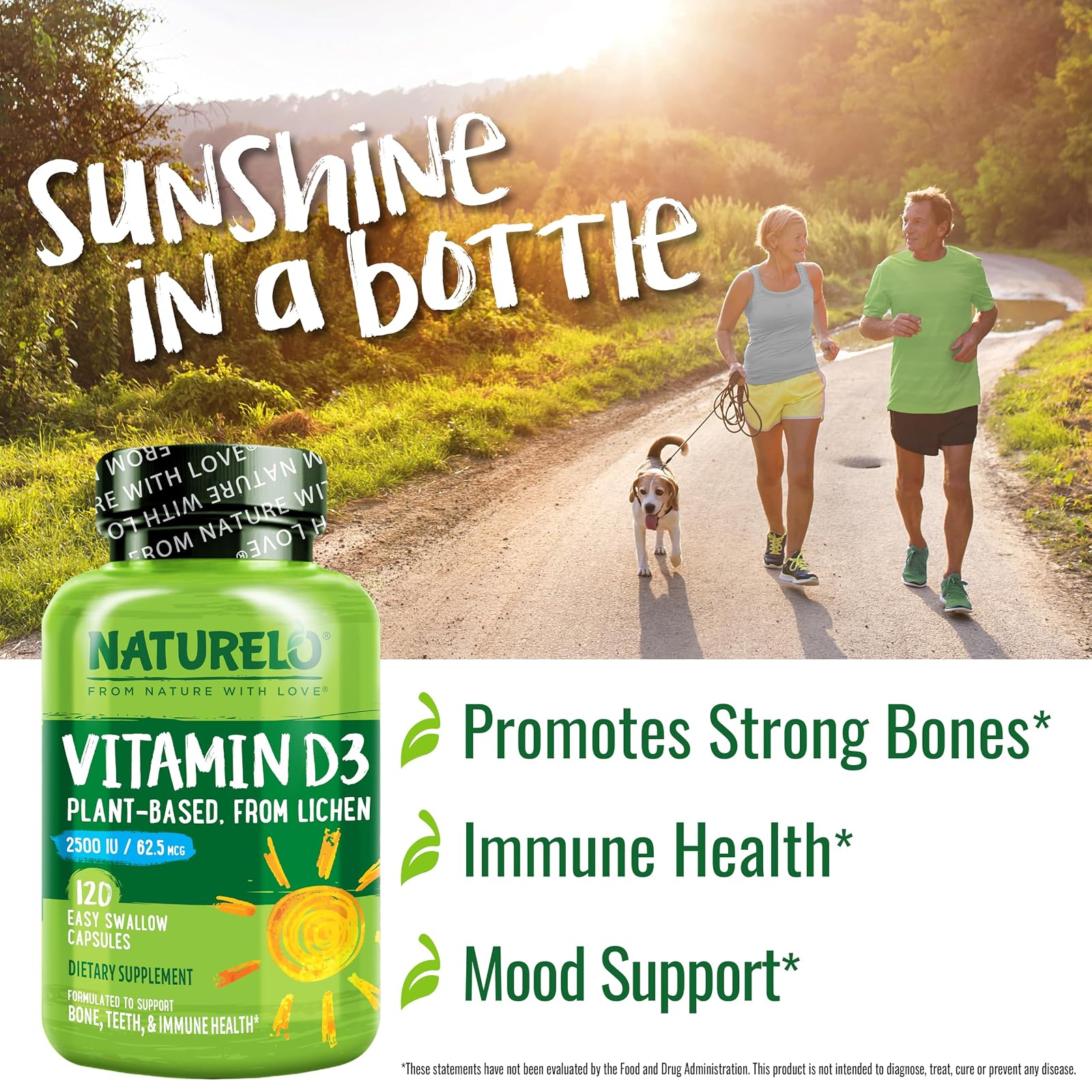 NATURELO Vitamin D3 for daily wellness