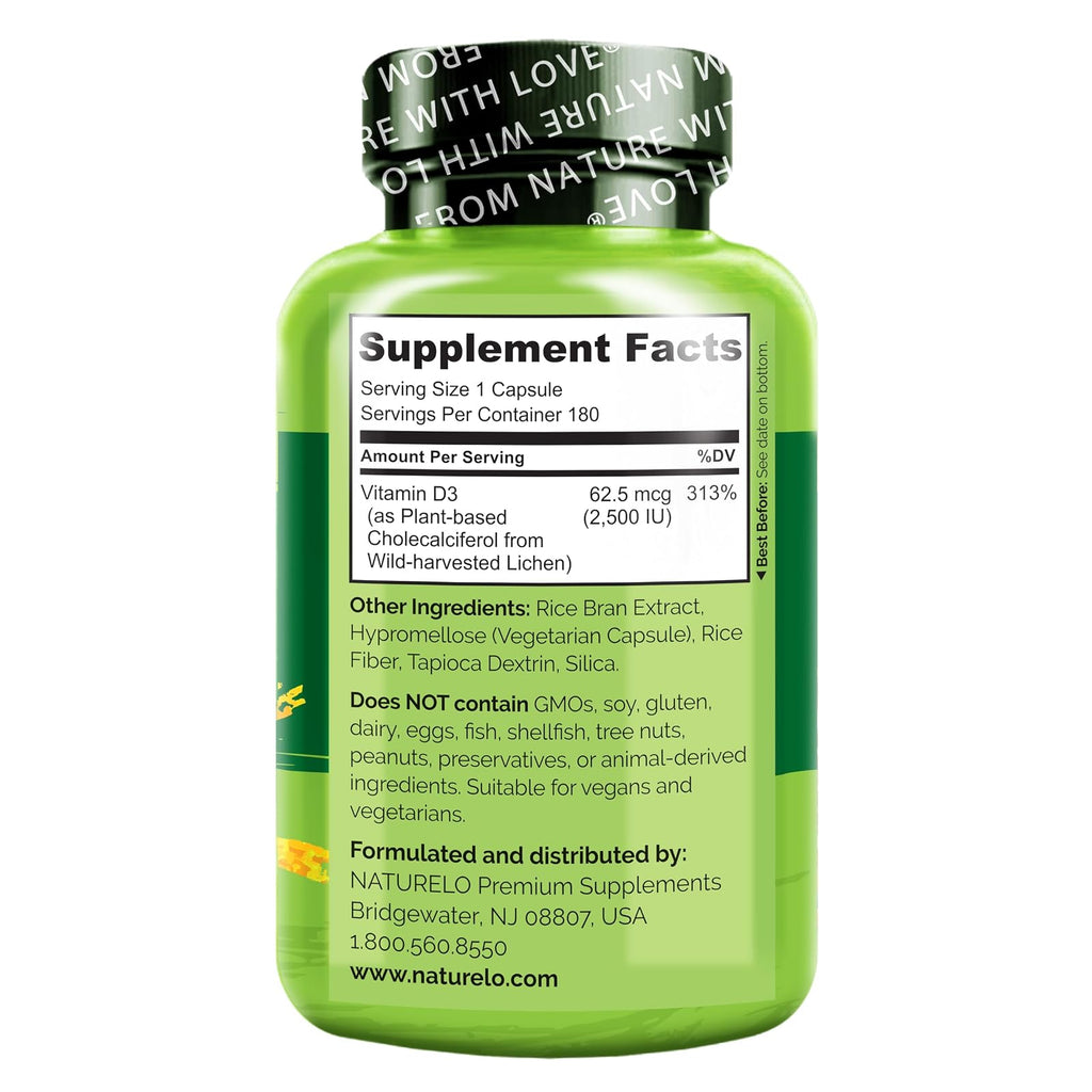 NATURELO Vitamin D3 for immune function