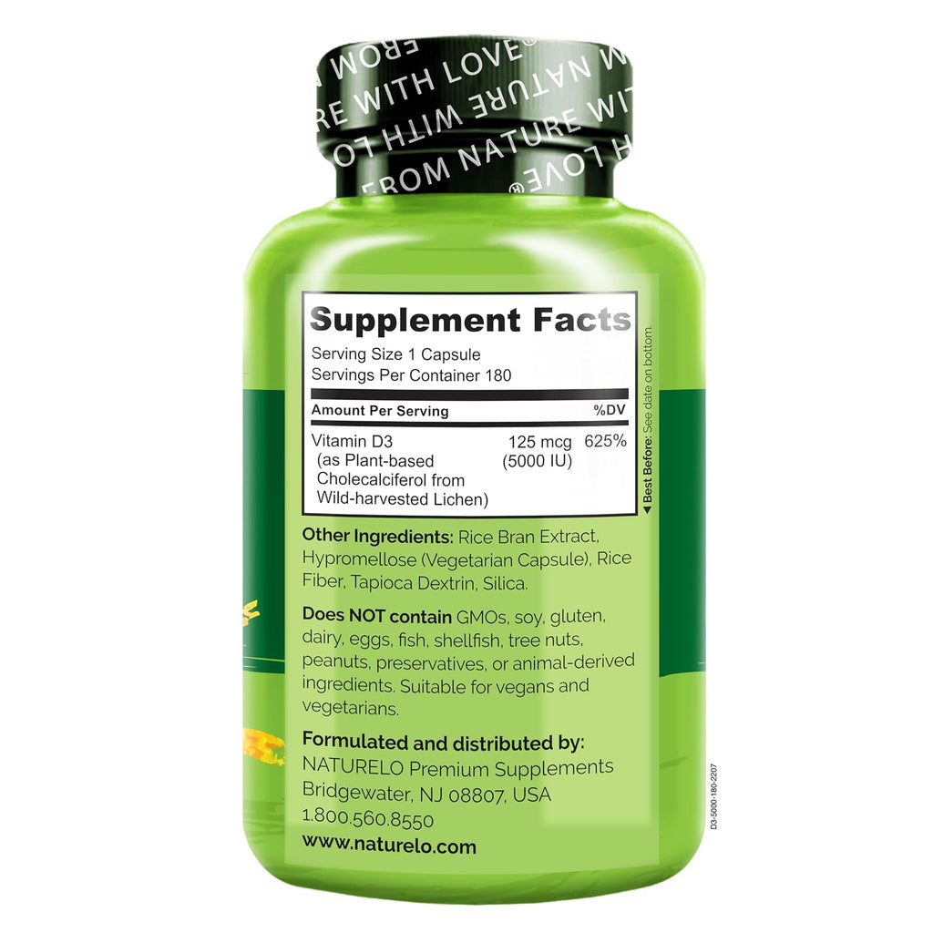 NATURELO vitamin D3 for mood support