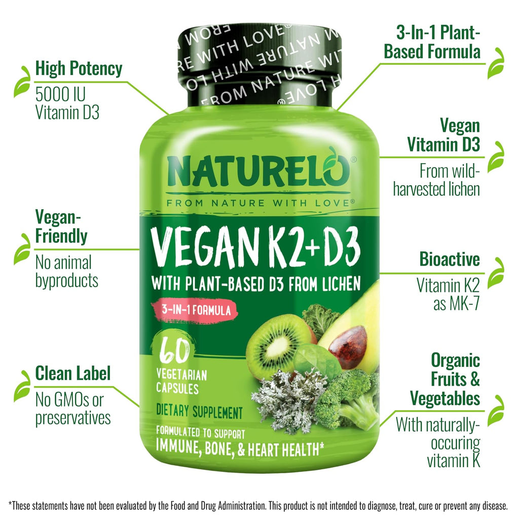 NATURELO vitamin D3 K2 benefits