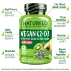 NATURELO vitamin D3 K2 benefits