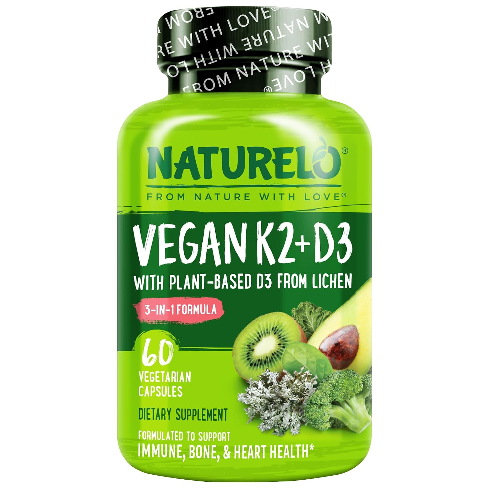 NATURELO vitamin D3 K2 capsules