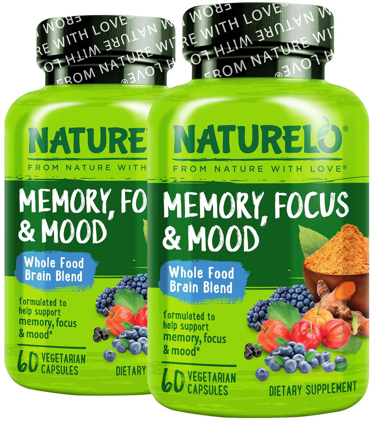 NATURELO whole food brain supplement capsules