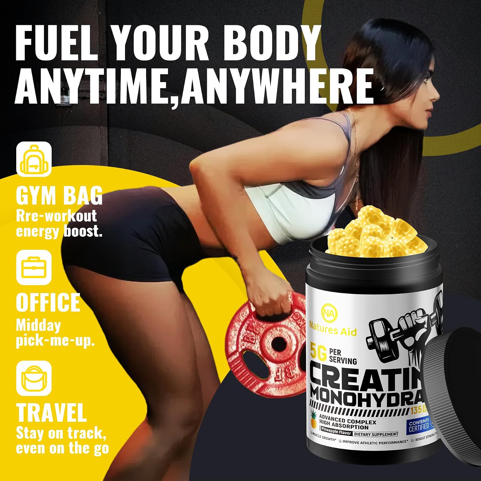 Natures Aid creatine for strength training