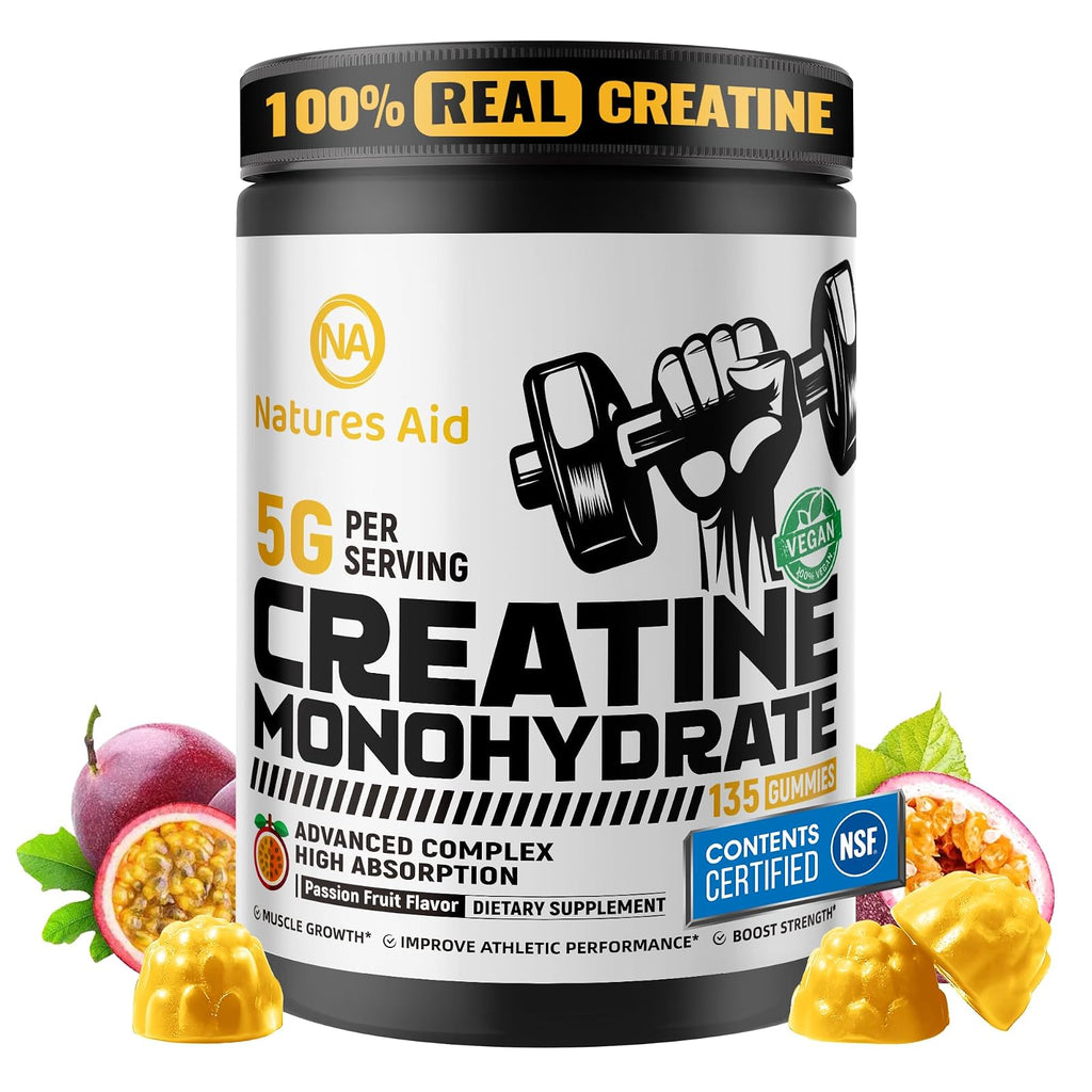 Natures Aid creatine gummies for energy