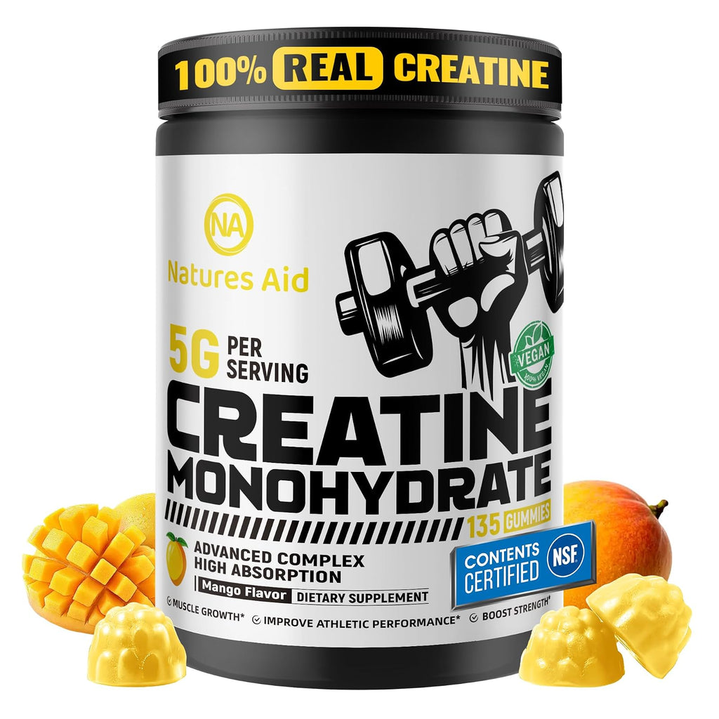 Natures Aid creatine gummies for energy