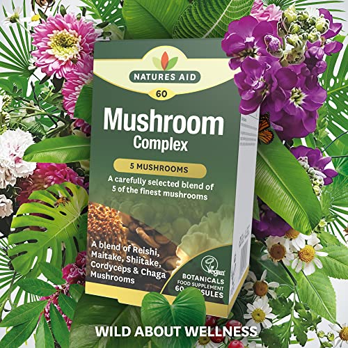 NATURES AID mushrooms for energy boost