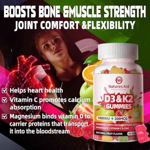 Natures Aid vitamin d3 & k2 benefits