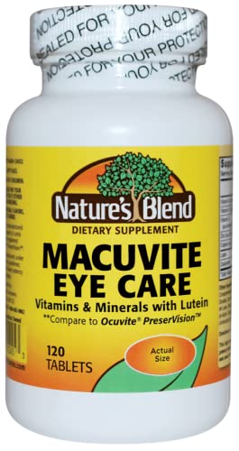 Natures Blend Macuvite eye supplements