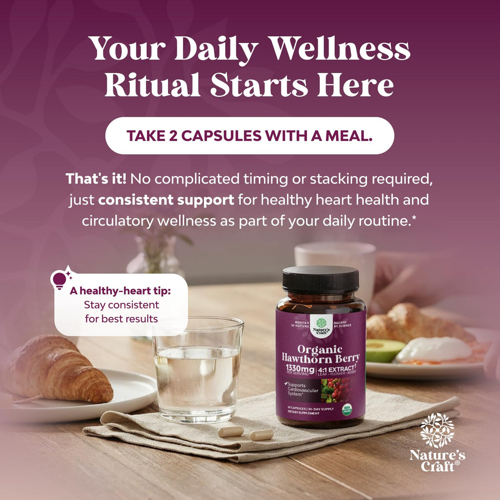 Natures Craft 3-in-1 hawthorn benefits