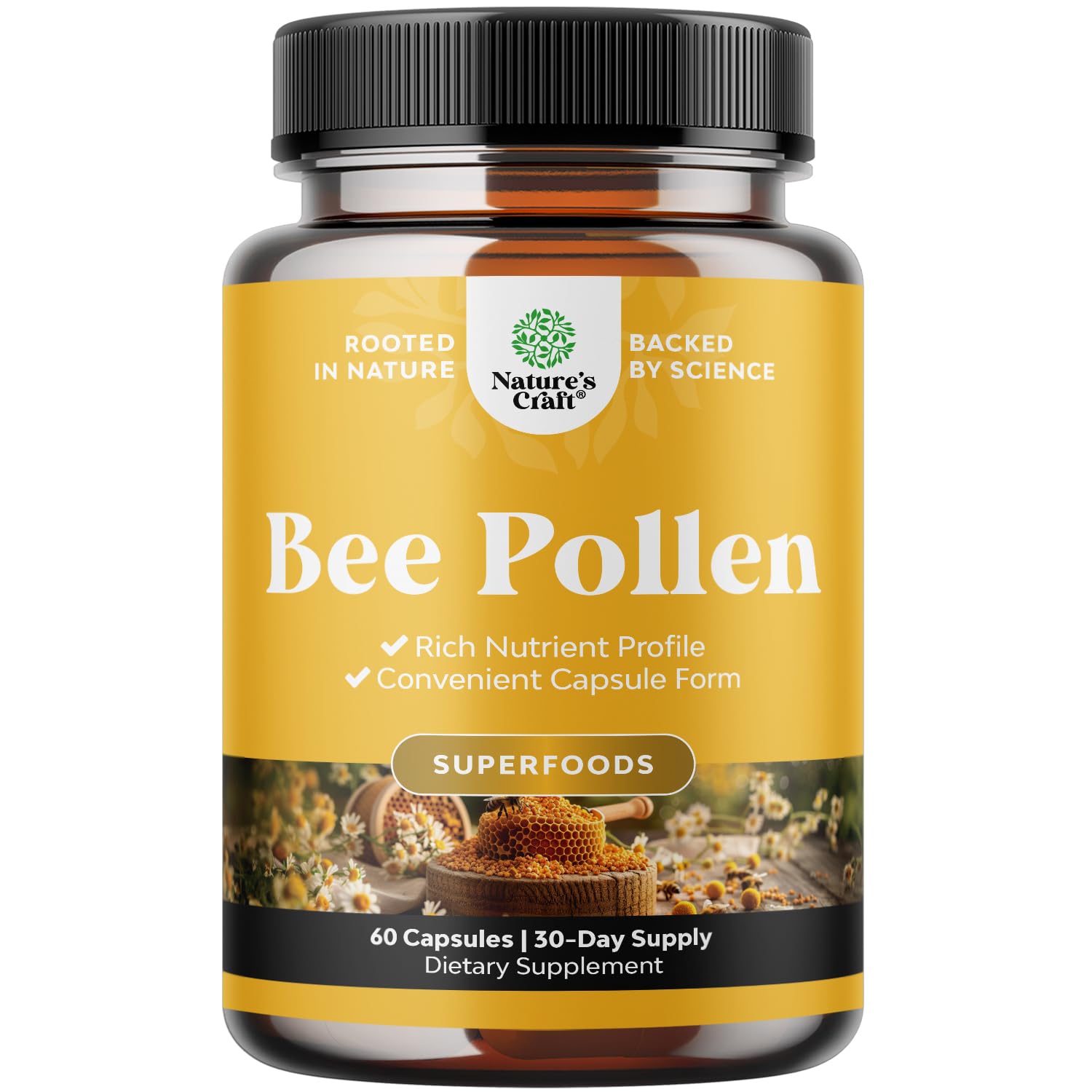 Natures Craft bee pollen capsules