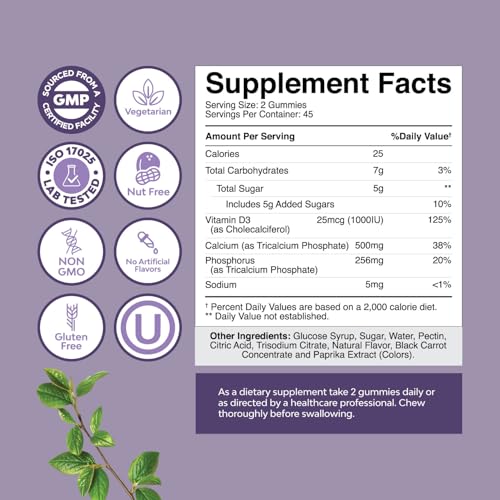 Natures Craft calcium gummies 90ct