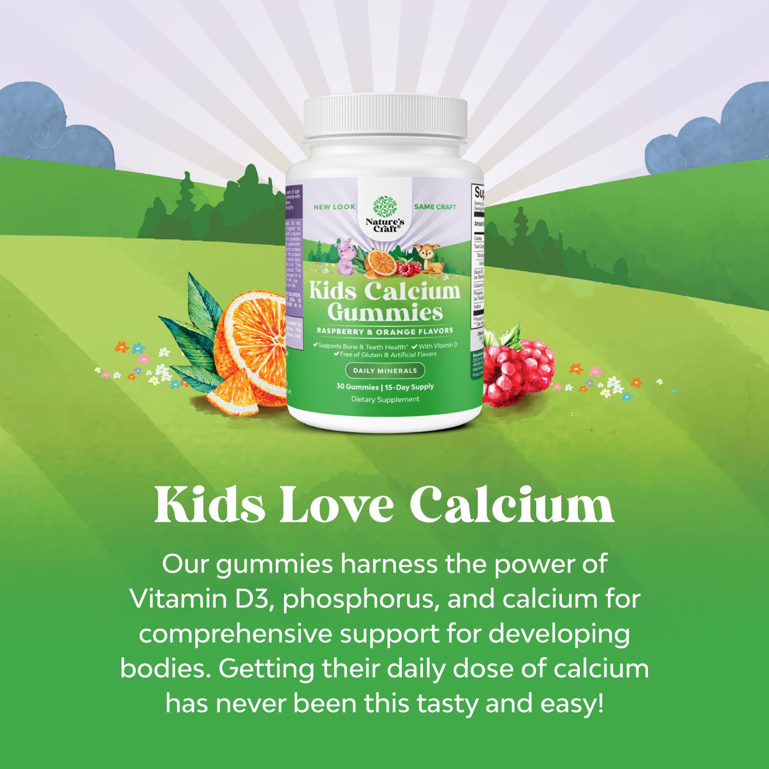 Natures Craft calcium gummies for kids