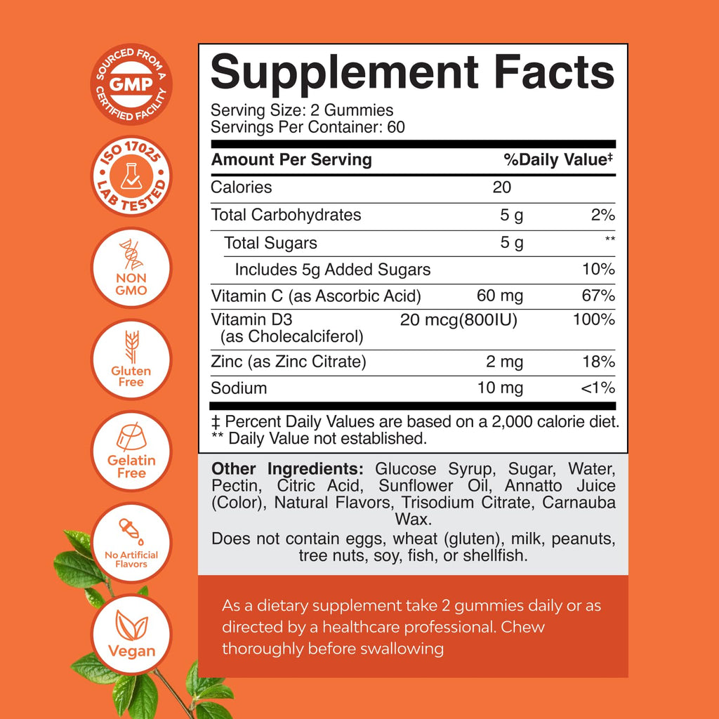 Natures Craft D3 gummies benefits