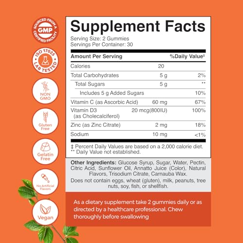 Natures Craft D3 gummies for immunity