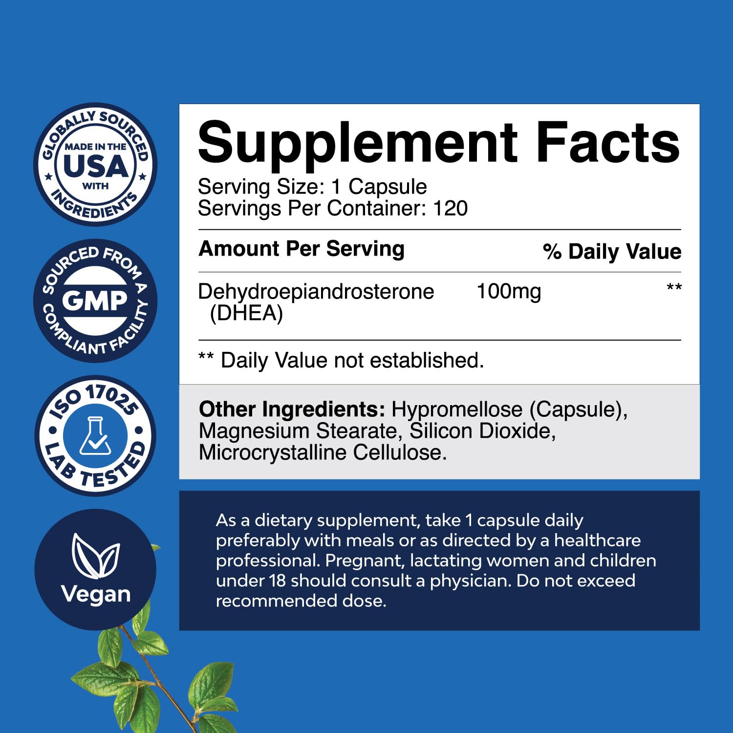 Natures Craft DHEA for vitality support