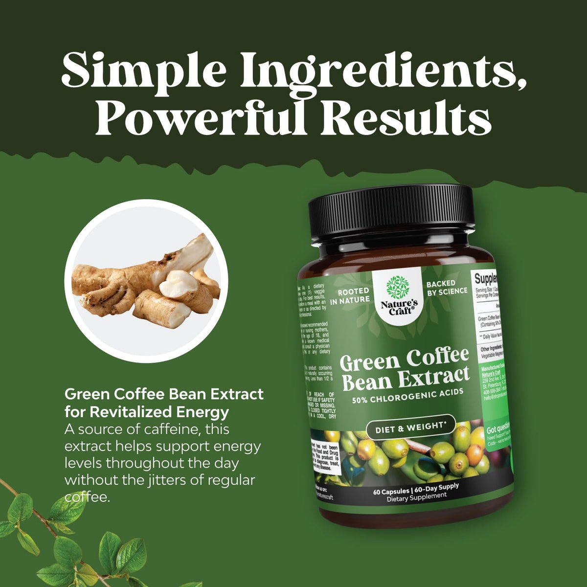 Natures Craft green coffee bean benefits