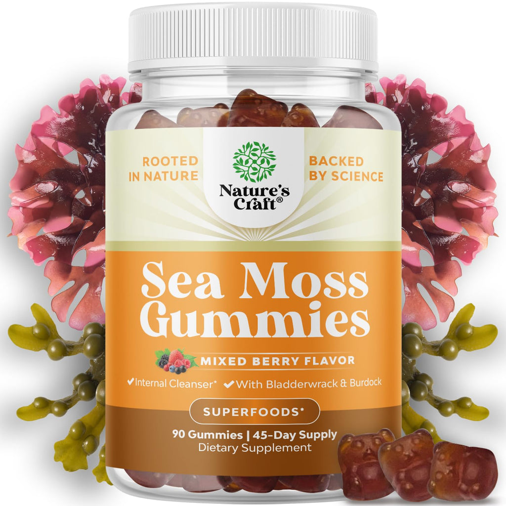 Natures Craft Irish Sea Moss gummies for multivitamins