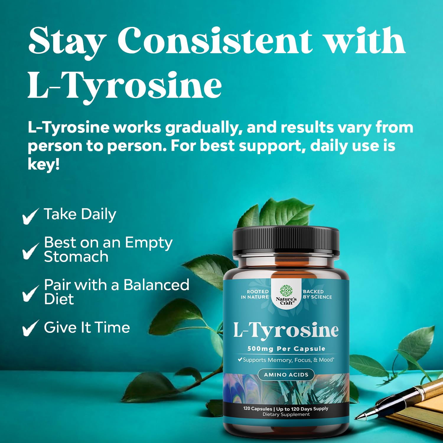 Natures Craft l-tyrosine for stress relief