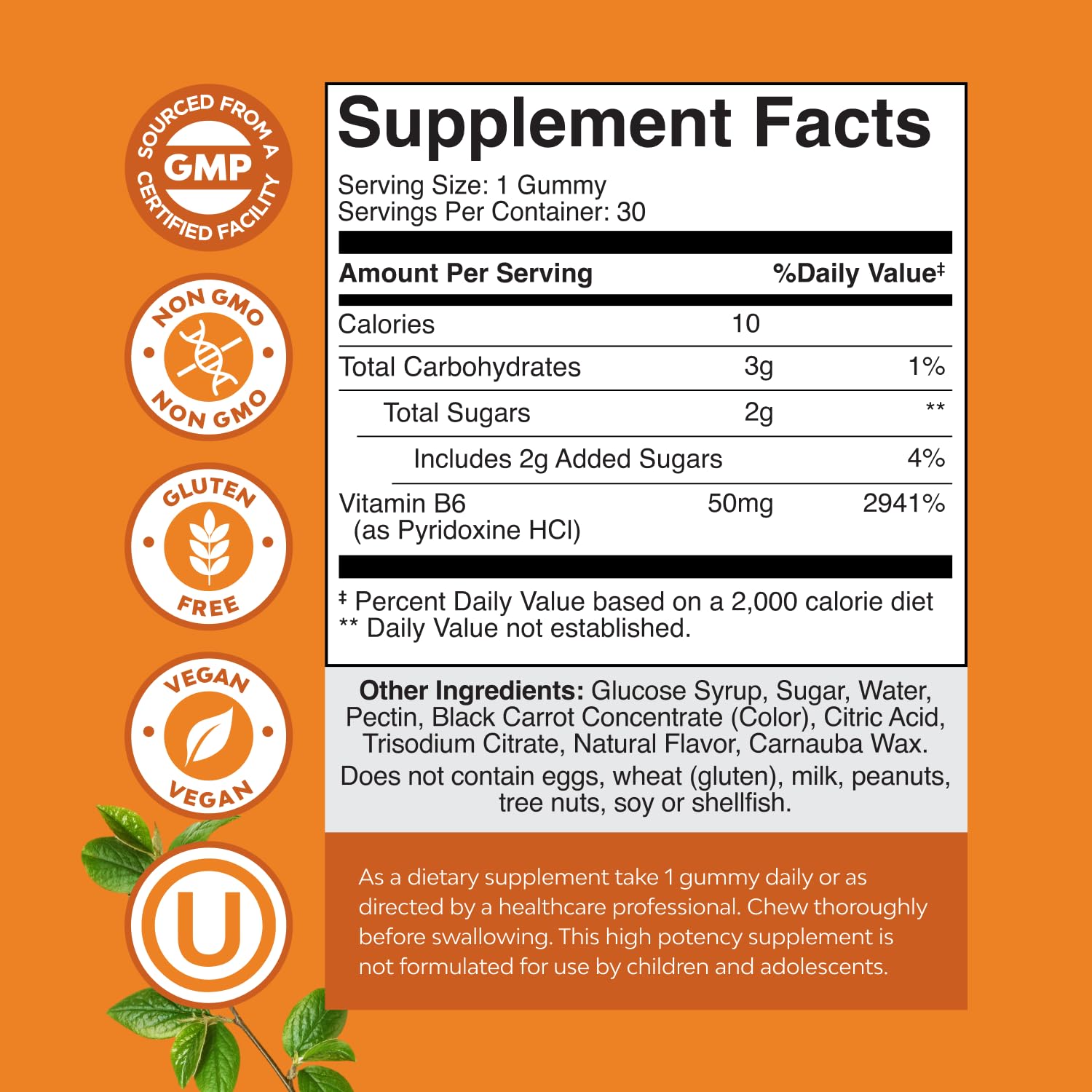 Natures Craft Vitamin B6 for daily health